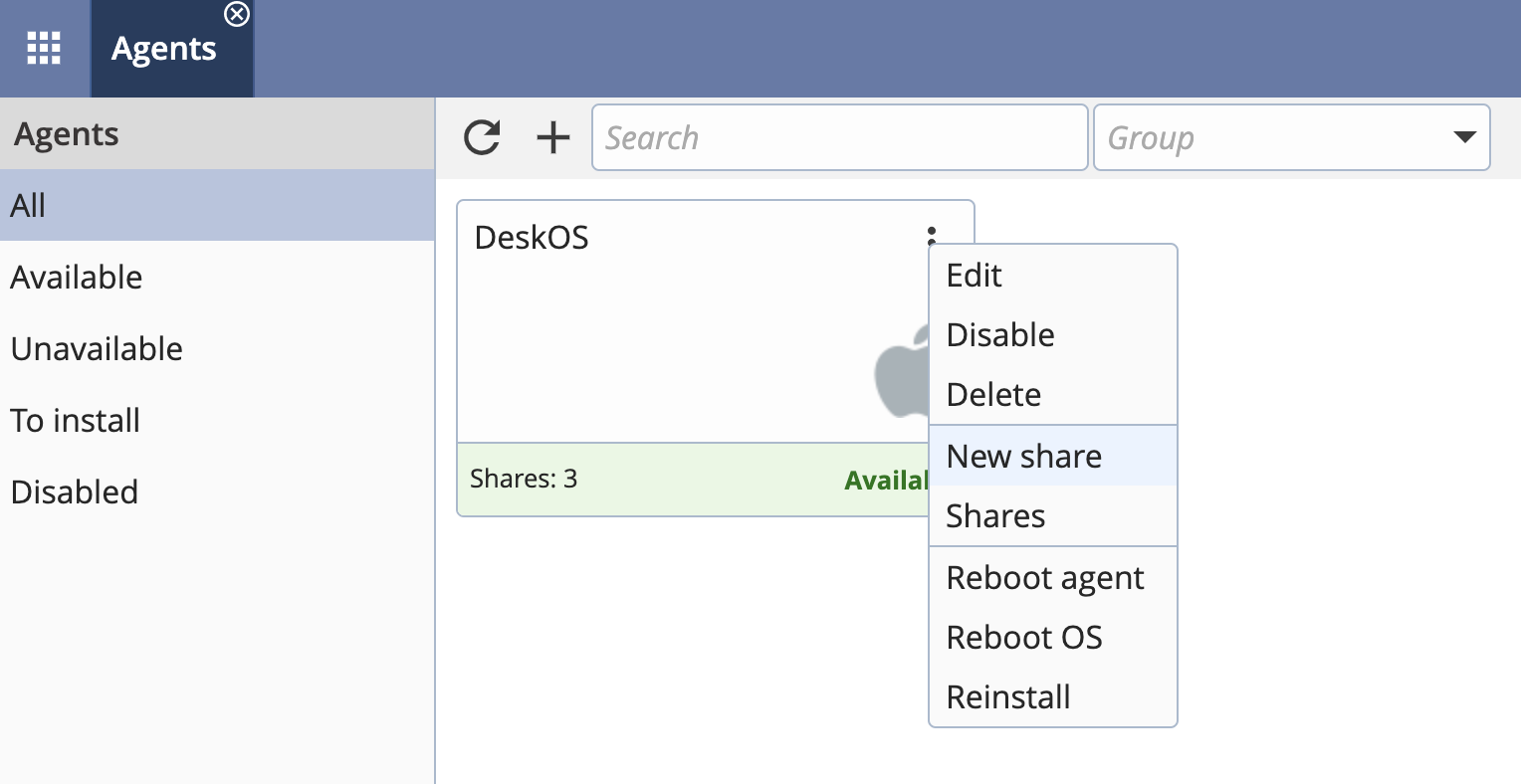 How do I share an agent? – DWService – Docs