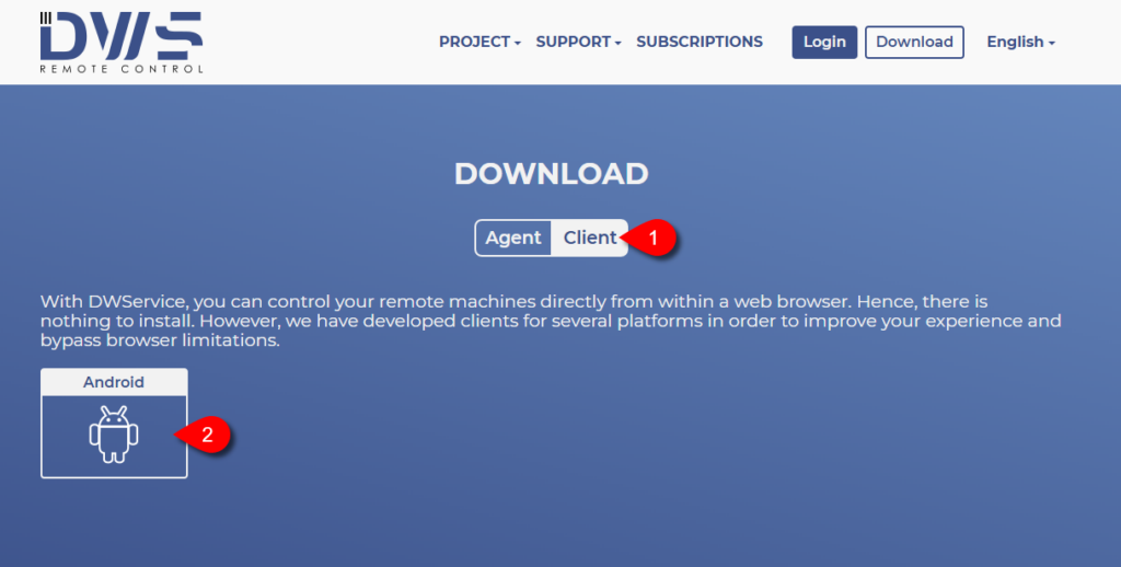 Client – DWService – Docs