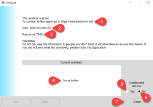 Run the Agent – DWService – Docs