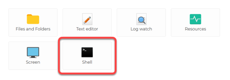 Shell application – DWService – Docs