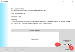 Unattended Access – DWService – Docs