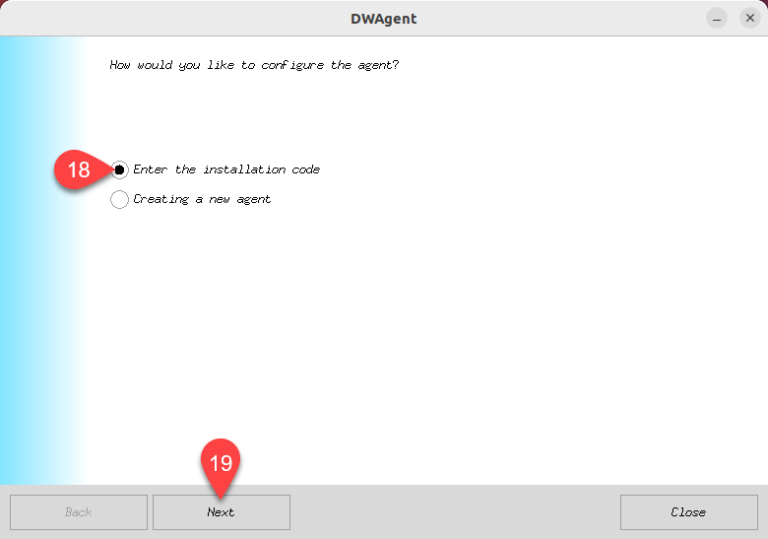 Linux – Install the Agent with Code (Graphical User Interface ...