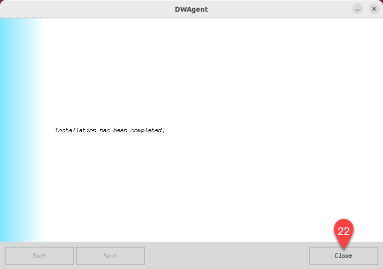 Linux – Install the Agent with Code (Graphical User Interface) – DWService – Docs