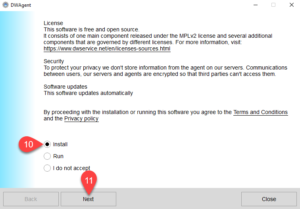 Windows – Install the Agent with Code – DWService – Docs