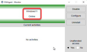 Windows – Install the Agent with Credentials – DWService – Docs