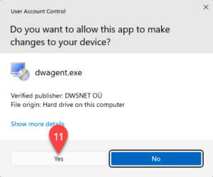 Windows – Install the Agent with Credentials – DWService – Docs