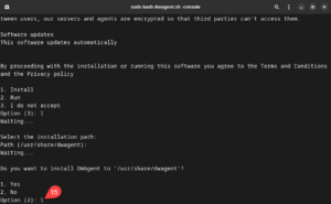 Linux – Install the Agent with Credentials (console) – DWService – Docs