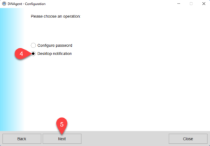 Desktop notification – DWService – Docs