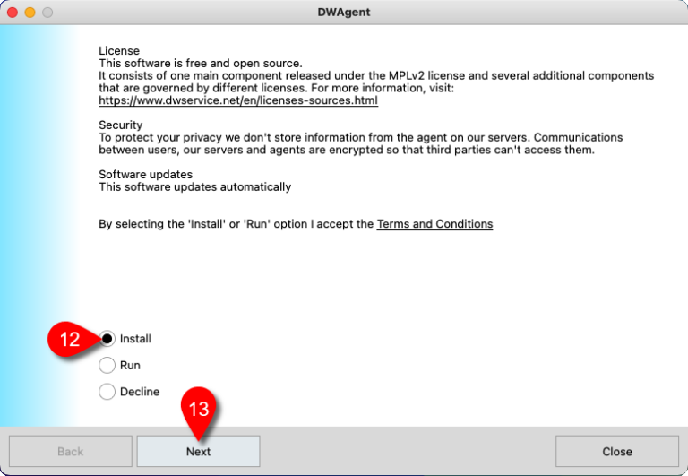 MacOS – Install the Agent with Code (updated) – DWService – Docs